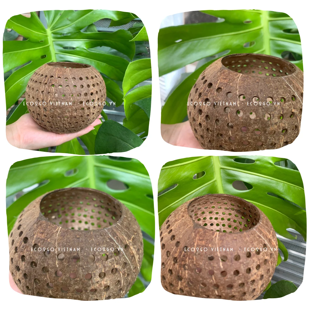 Best Seller Coconut Shell Tea Light Holder/ Coconut Candle Holder for ...