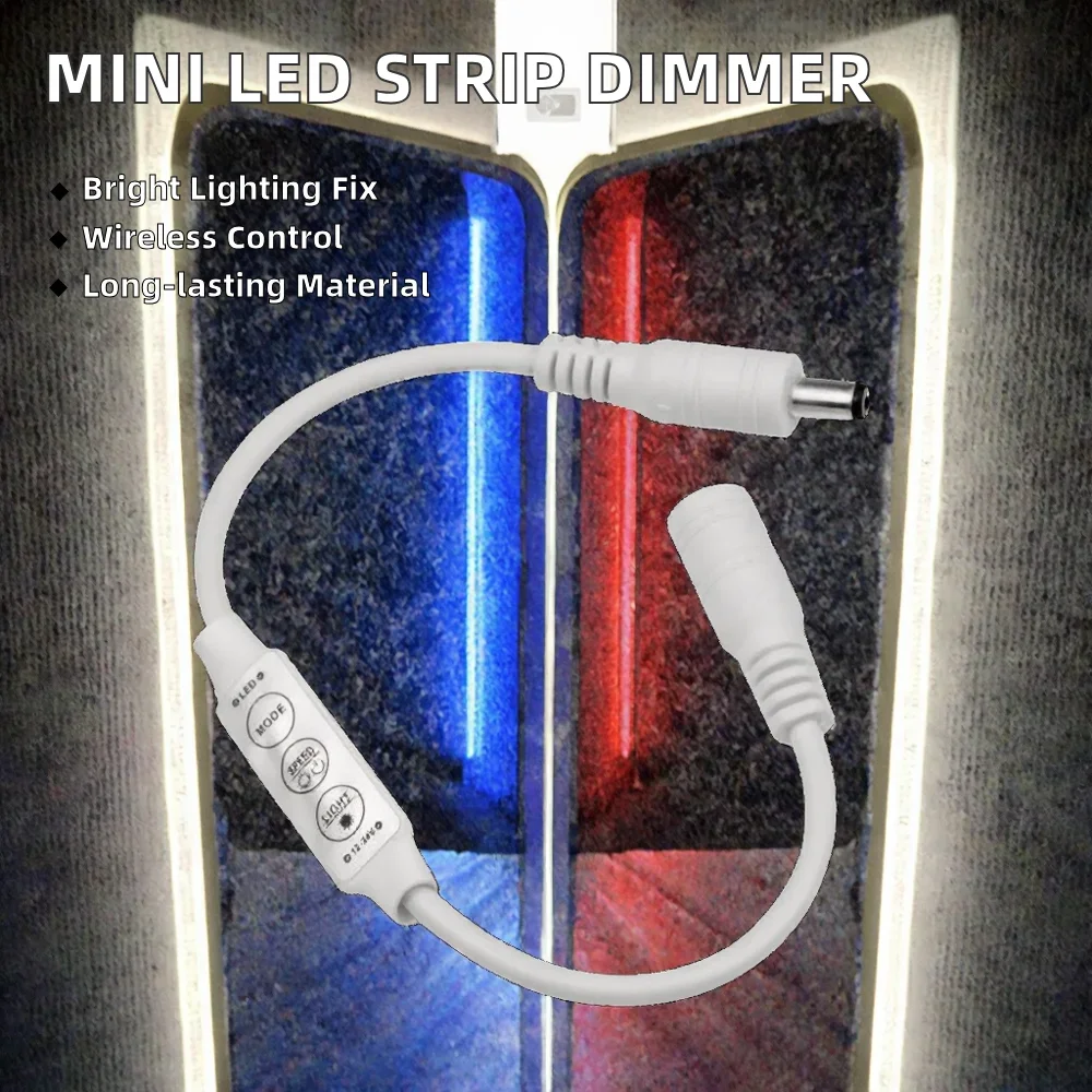 Lvdengxia DC5-24V MINI Led Strip Light Flexible Single Color Remote ...