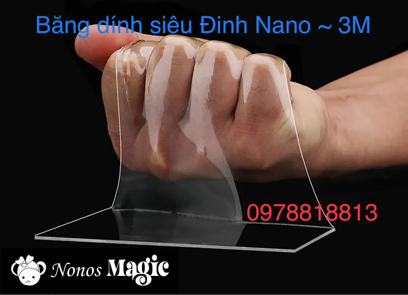 Multi-functional Nano Adhesive Tape 5m Reusable Acrylic Adhesive Double ...