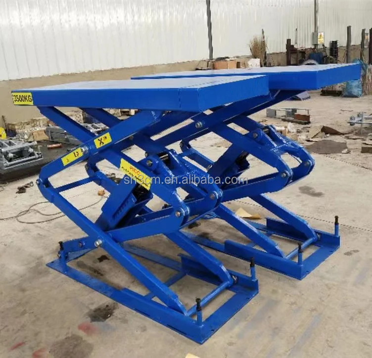 3500kg Hydraulic Scissor Lifter In-ground Scissor Car Lift| Alibaba.com