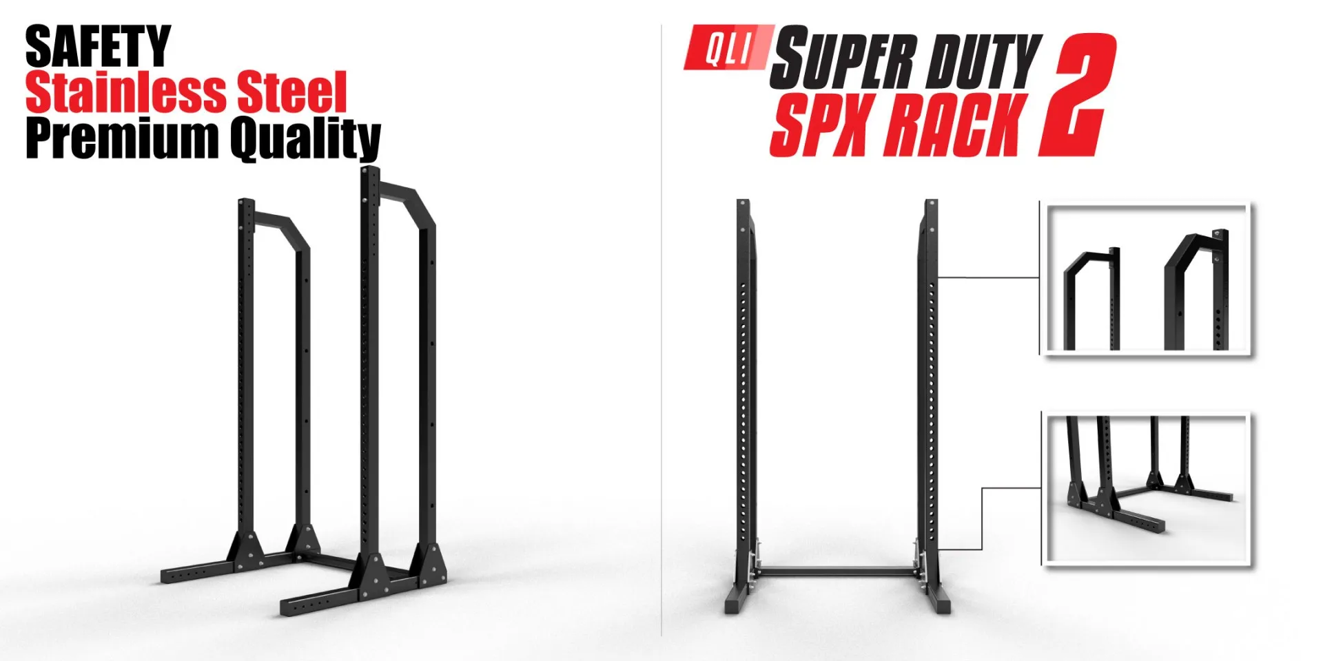 Qli Super Duty Spx Rack 2 Strength Training Gym Power Rack For Home Gym ...