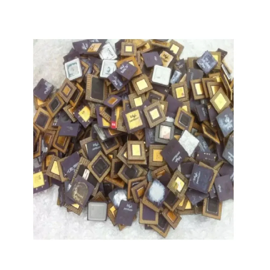Ceramic Cpu Scrap With Gold Pins/ / Processors Scrap/intel Processors ...