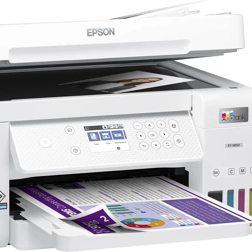 Tank Et-3850 Wireless Color All-in-one Cartridge-free Supertank Printer ...