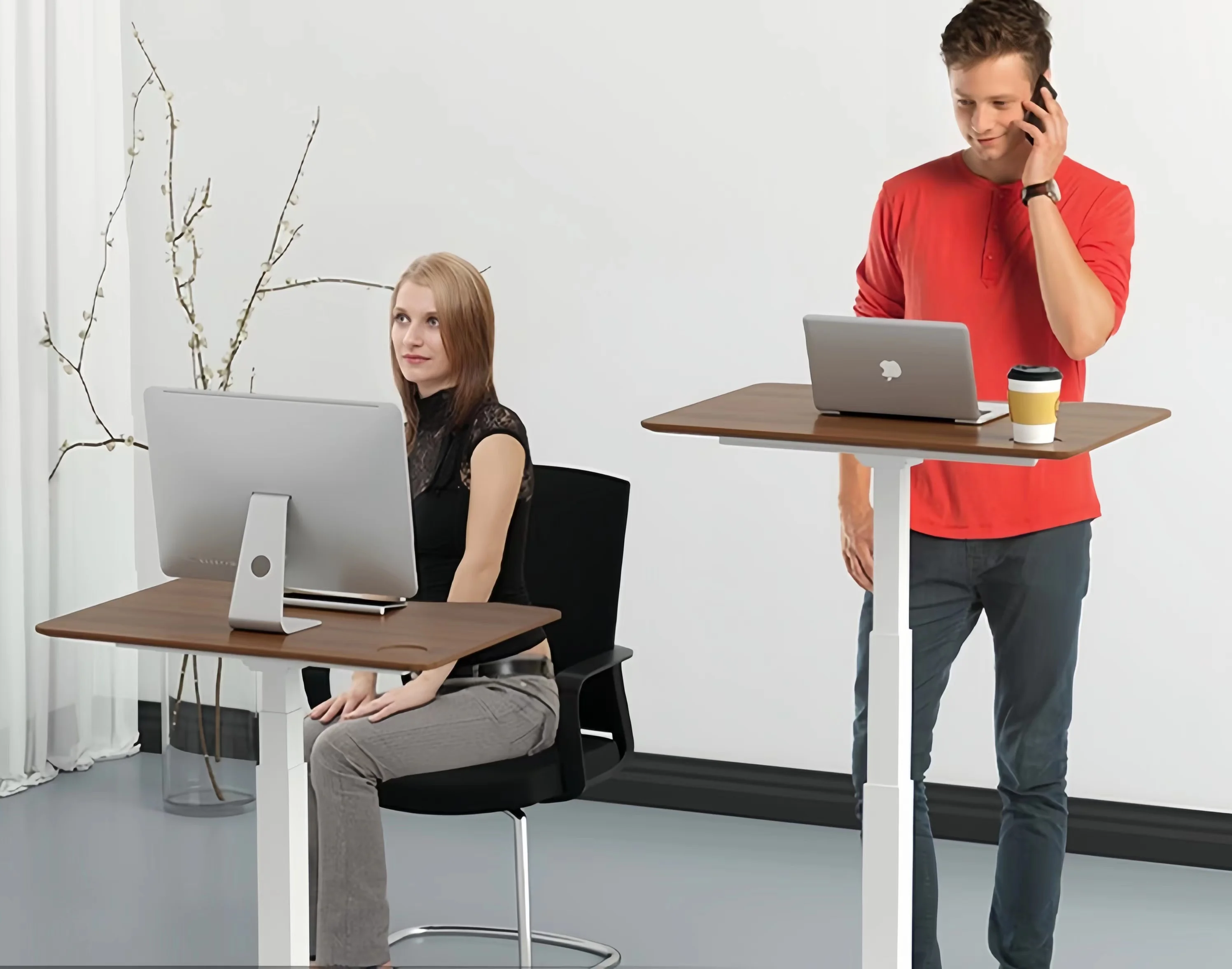 Office Furniture Computer Table Sit Stand Desk Lift Tables Electric ...