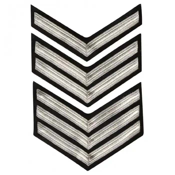 Three Stripes Patch Rank Insignia Embroidery Patch - Buy Lance Corporal ...