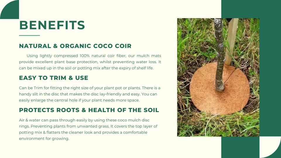 Natural Coconut Coir Mulch Mat/mulching Mat/ Mulch Ground Cover By ...