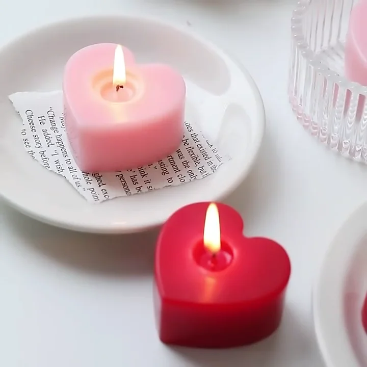 Wholesale Heart Shaped Cute Aroma Gift Scented Candles Creative Ins ...