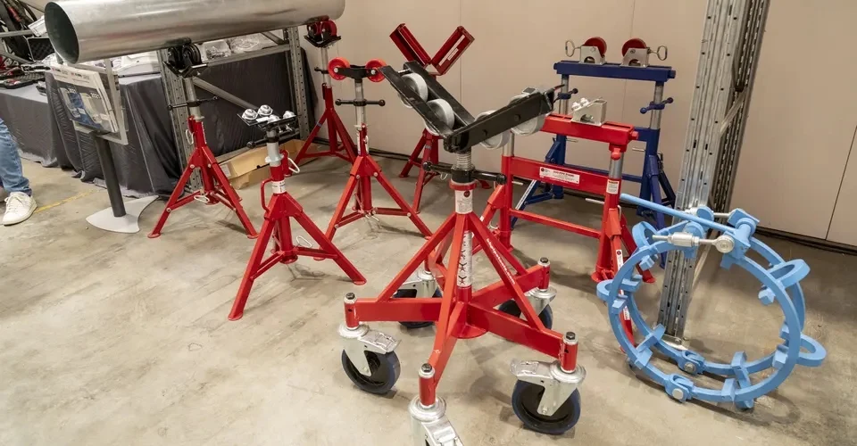 Three-legged Pipe Support Stand With Adjustable Height,Ideal For All ...