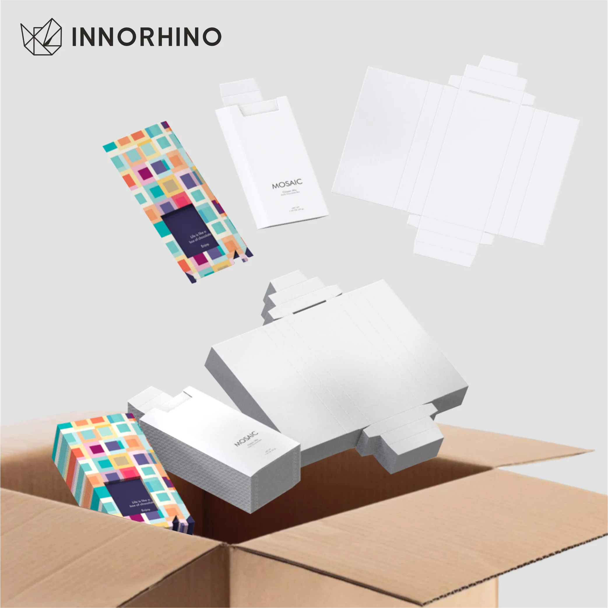 Custom Small Folding Carton Drawer Box for Snacks & Chocolates