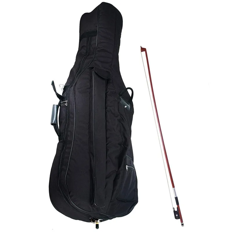 Full Size Cello Kit with Soft Case,Bow & Rosin - Musical Instrument for ...
