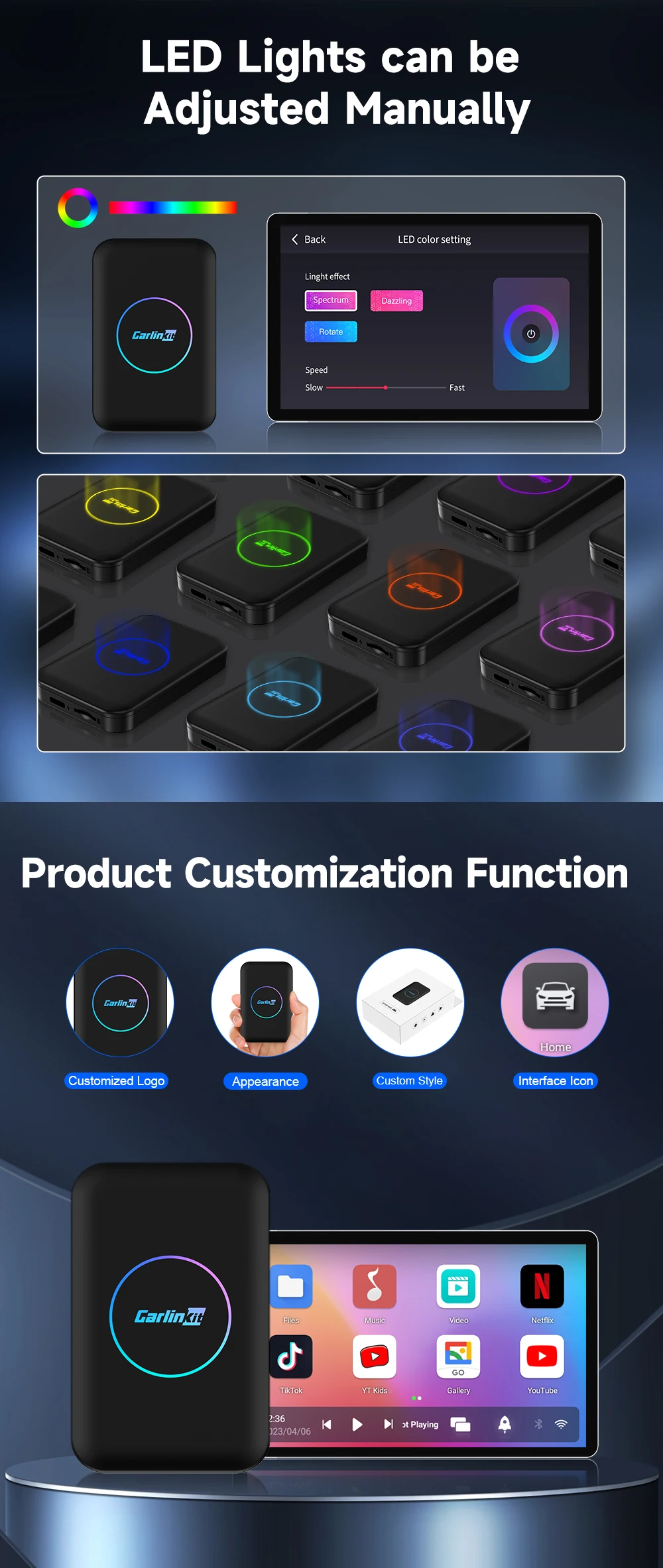 Carlink Tbox Lite Stable Connection Carplay Wired To Wireless Car Play ...