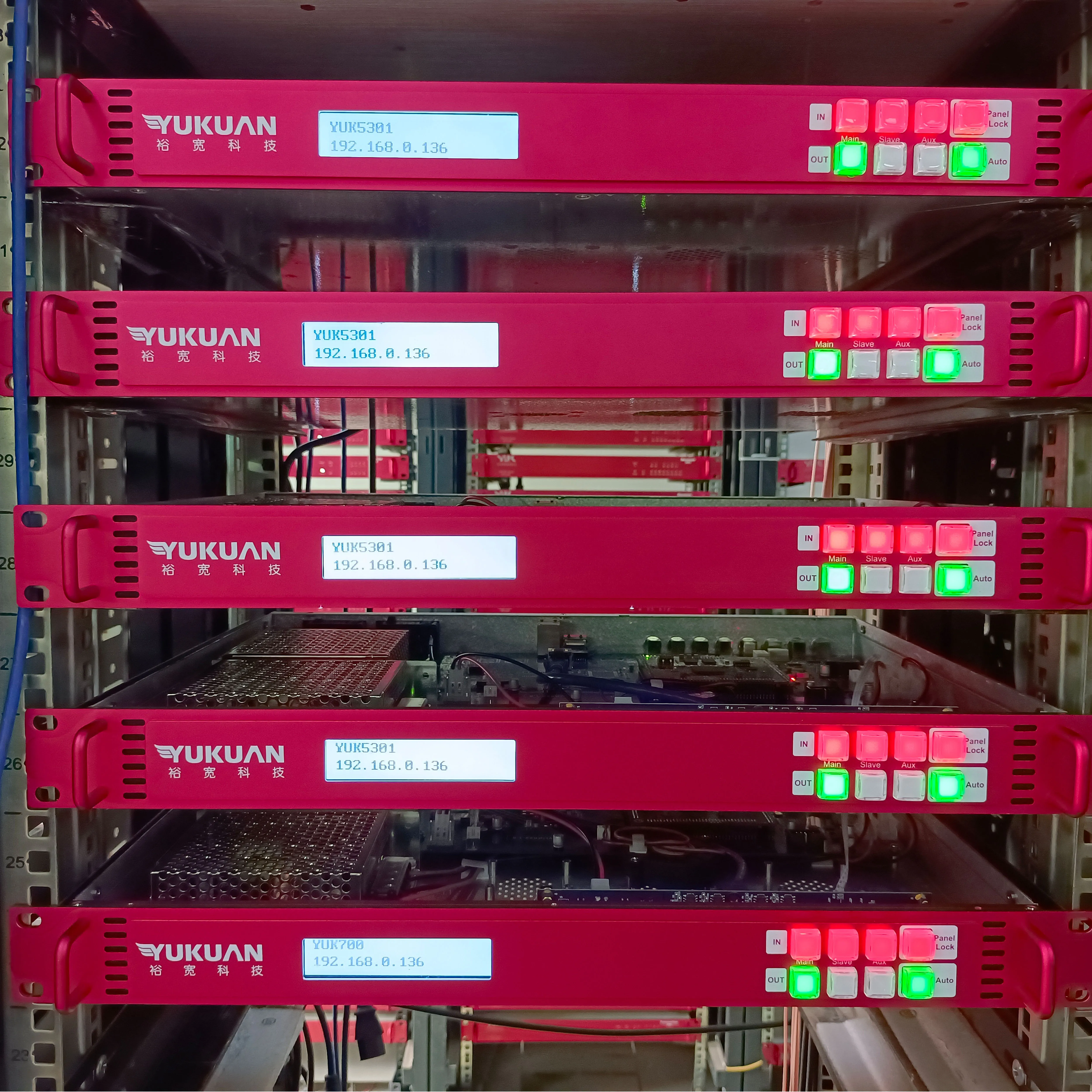 YUK5301 ASI Redundancy Switcher for Emergency ASI Emergency Switcher TV Radio Broadcasting ...
