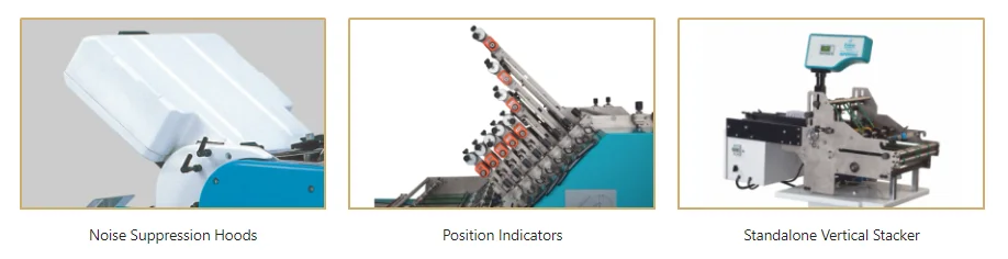 Suction Feed 6 Fold Paper Folding Machine With Double Sheet Detector ...