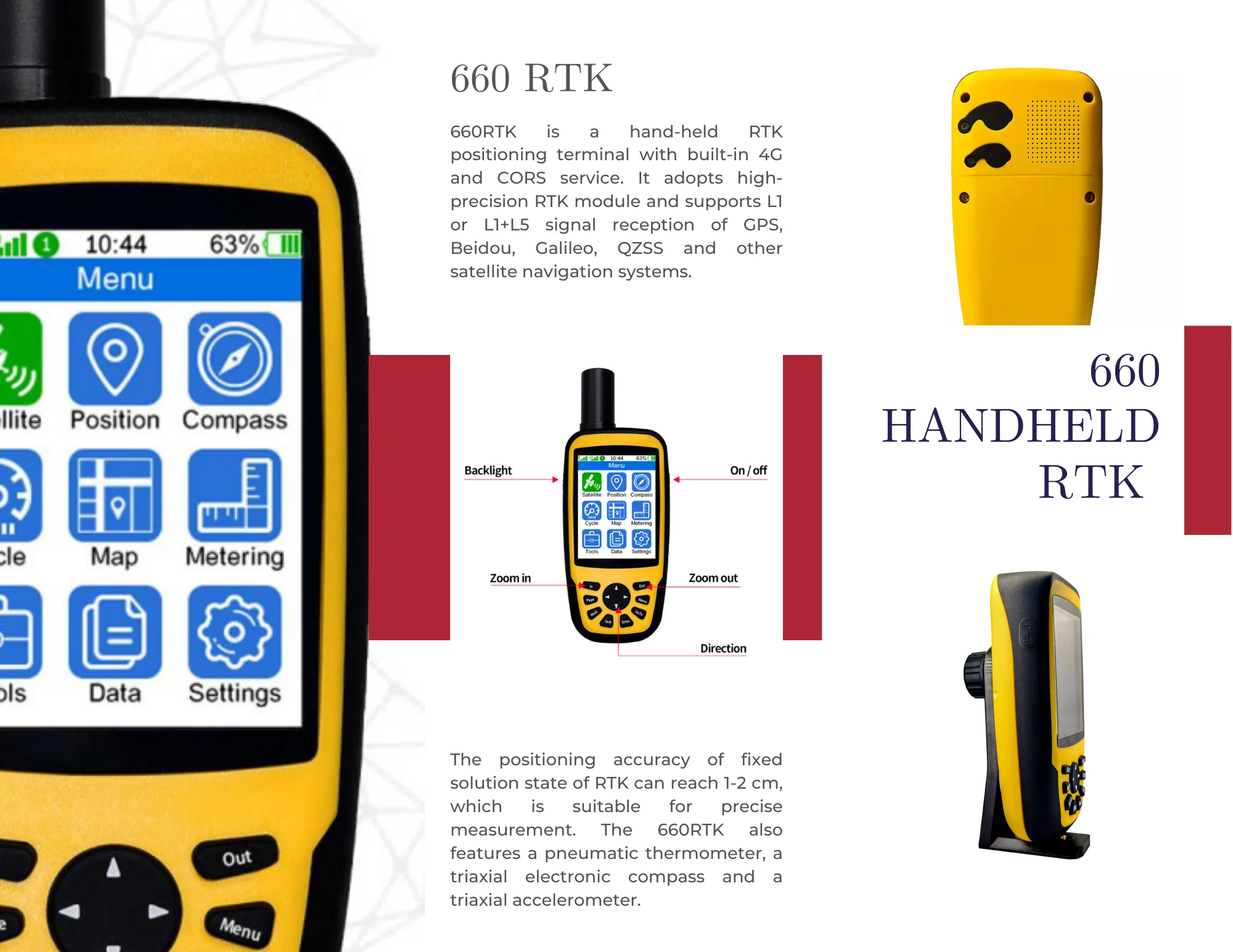 Best Selling Low Cost Rtk 660 Handheld Rtk Gnss Receiver Portable Rtk ...