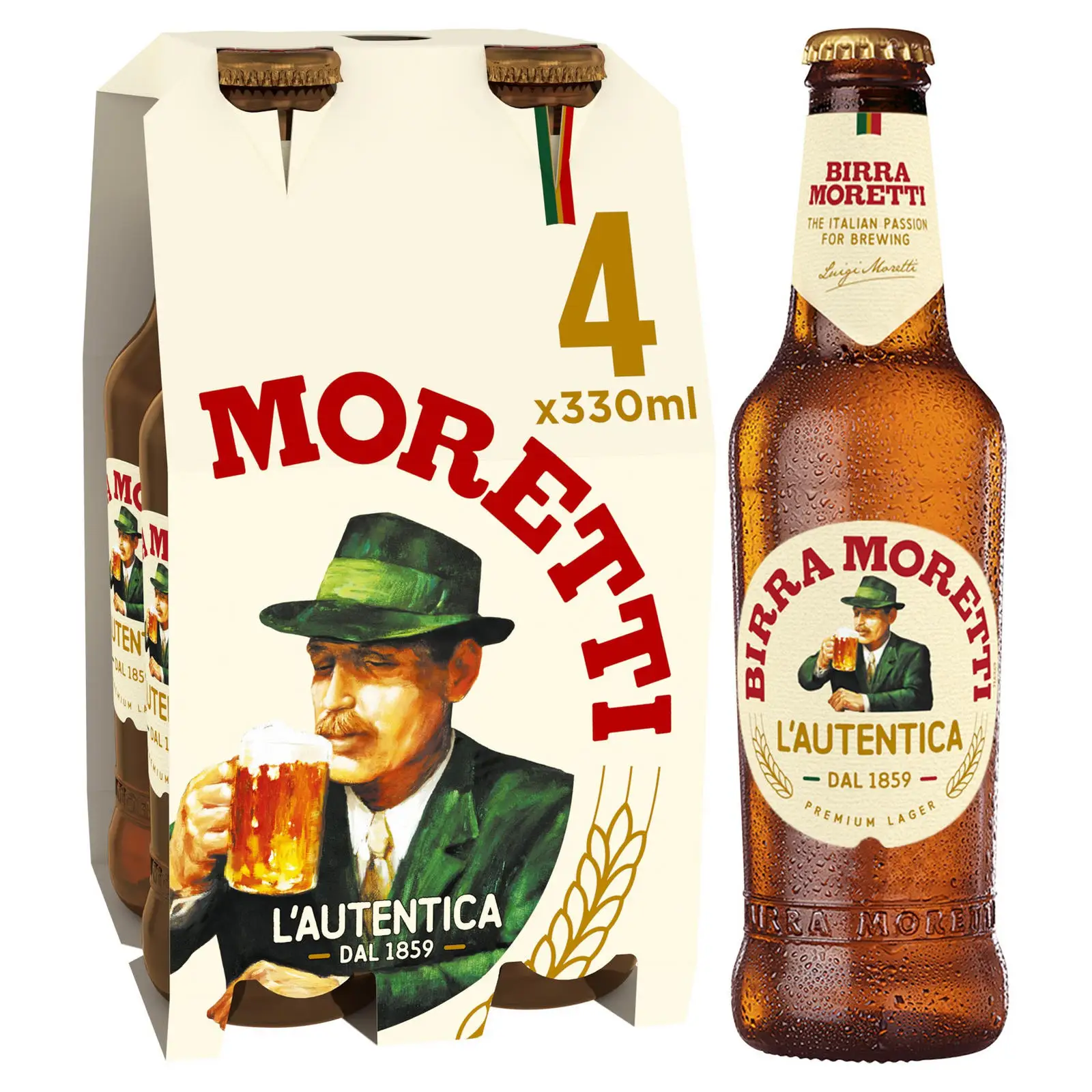 100% Original Birra Moretti Premium Larger Beers 330ml Bottle Beers At ...