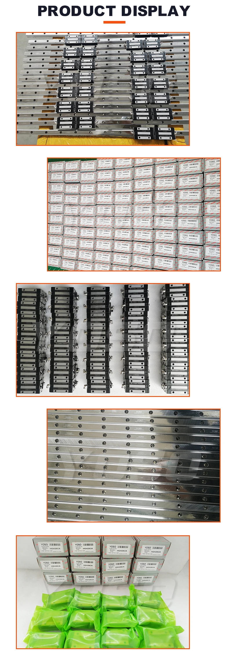 Heavy Load Type Linear Guide Hgh Series Hgh15 Hgh20 Hgh25 Hgh30 Hgh35 Hgh45 Hgh55 Hgh65 Ca Ha ...