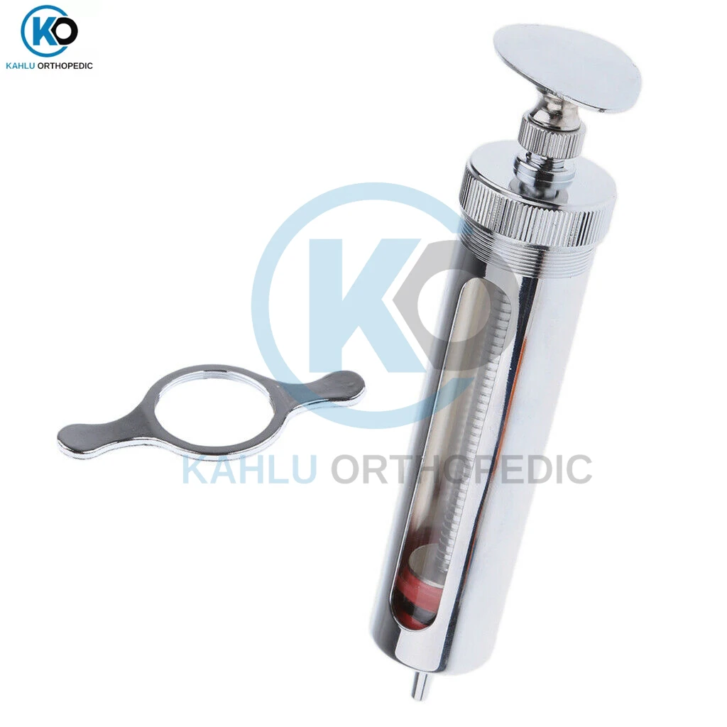 Adjustable Dose Veterinary Syringe Reusable Livestock Animal Injection ...