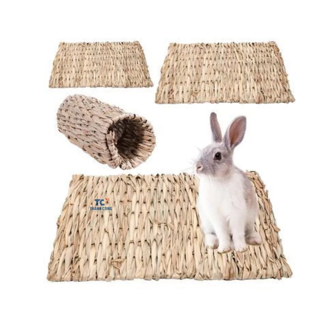 Handmade Natural Eco- Friendly Grass Rabbit Mats Pet Rug for Pet Rest ...