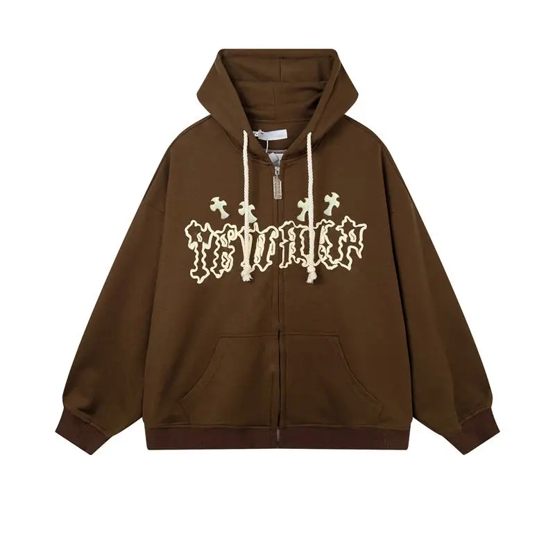 Wholesale Fashion Brand Design 3d Bubble Letter Hoodie
