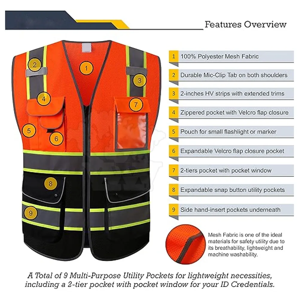 Cheap Price Custom Mesh Made Safety Vest Best Quality Safety Wear ...