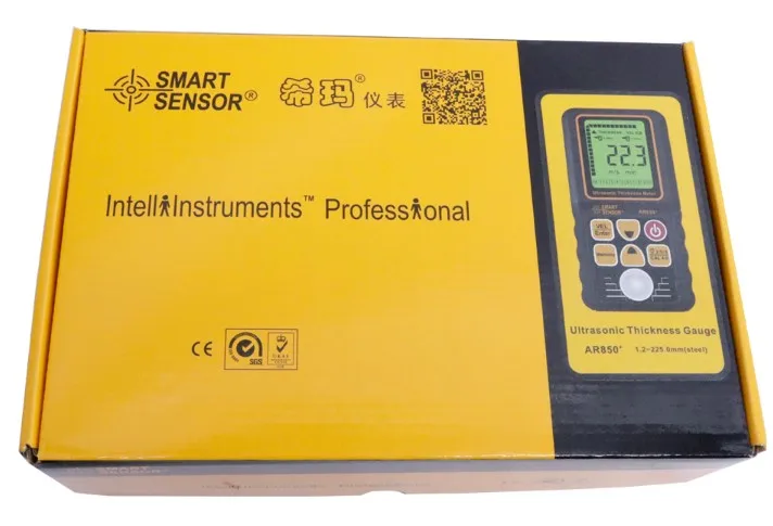 Smart Sensor Ar850+ Digital Non-destructive Metal Steel Ultrasonic Wall ...