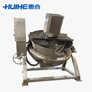 200 Liter Jam Sauce Stainless Steel Electric Steam Gas Heating Jacketed ...