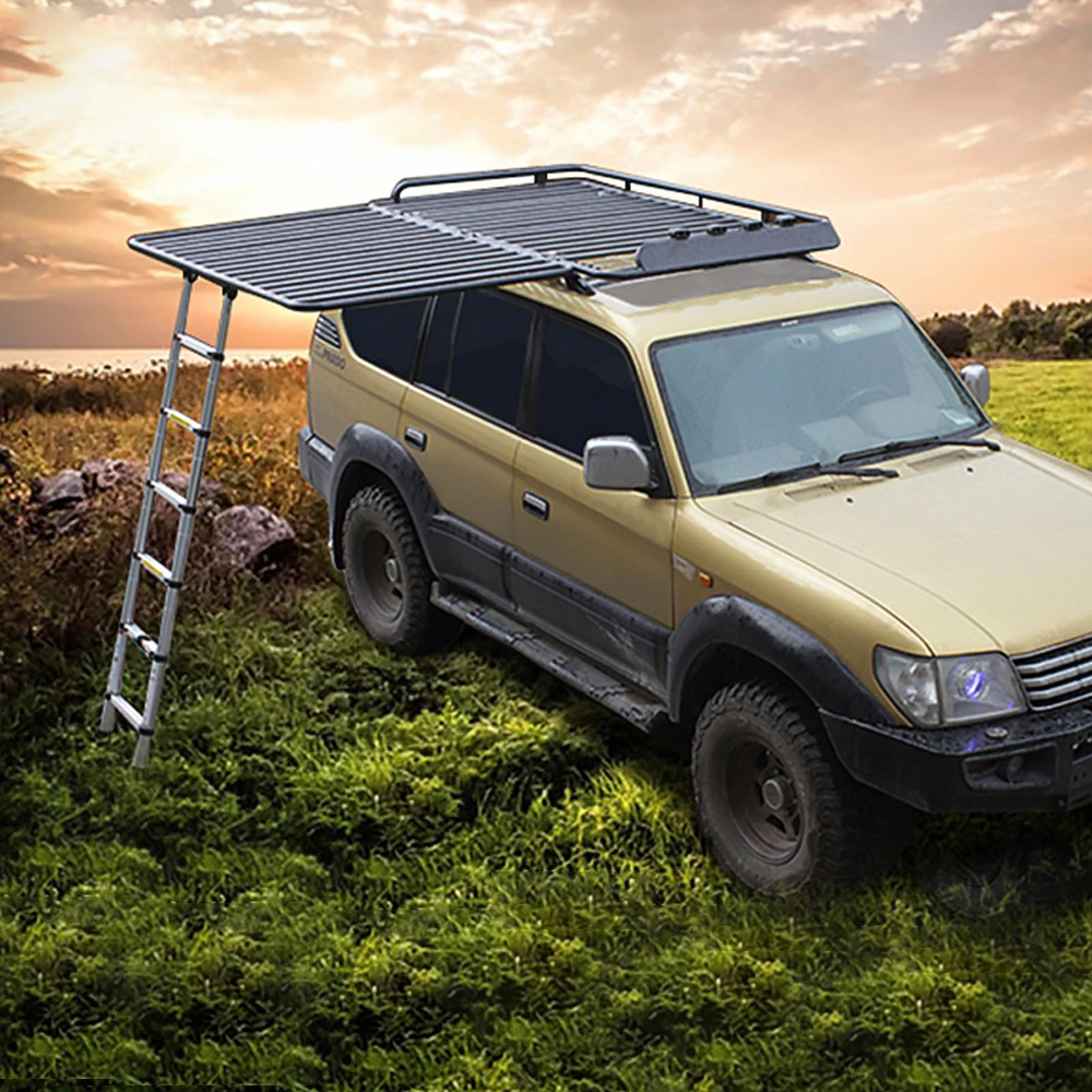 Heavy Duty Steel Universal Cargo Car Top Luggage Carrier Roof Basket ...