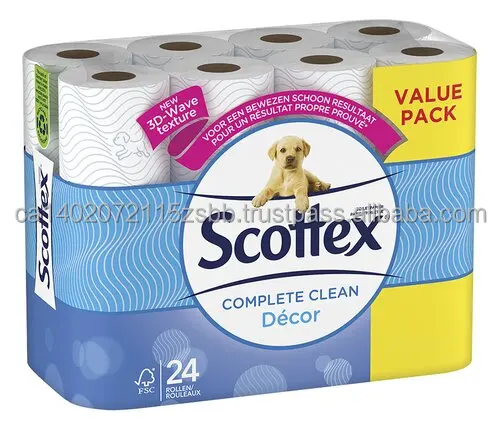 Scottex Toilet Paper - Soft, Embossed, and Durable