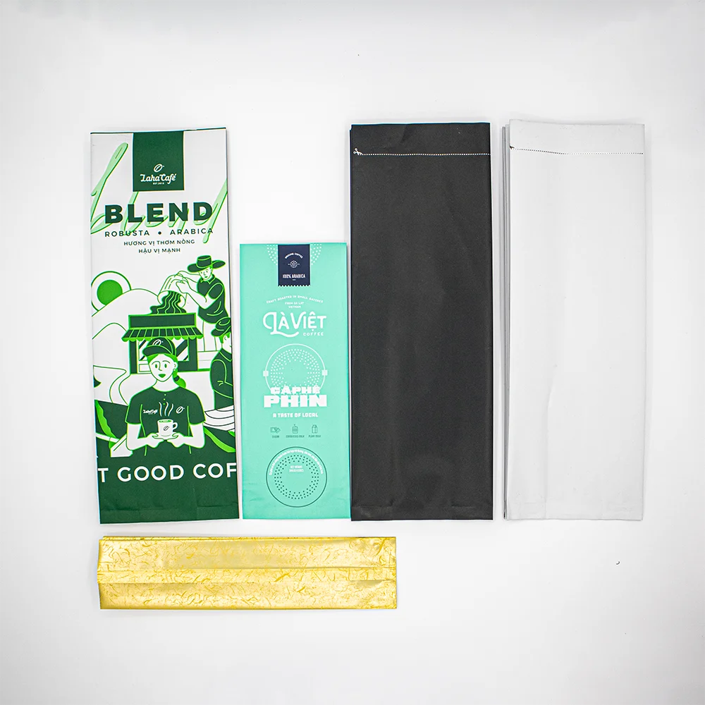 Custom Design Aluminum Foil Multi-size Coffee Beans Packaging Side ...