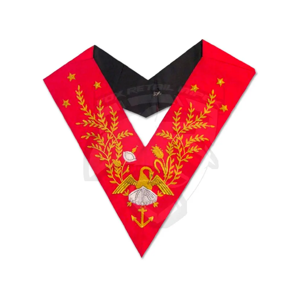 2023 Premium Quality Regalia Masonic Collar In Blue Velvet With Golden ...
