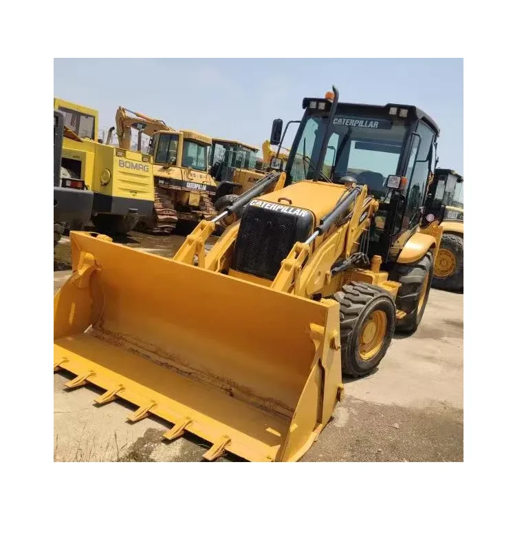 Fairly Used Backhoe Loader 4x4 Wheel 20 Ton Backhoe Loader 3cx 4cx Cat ...