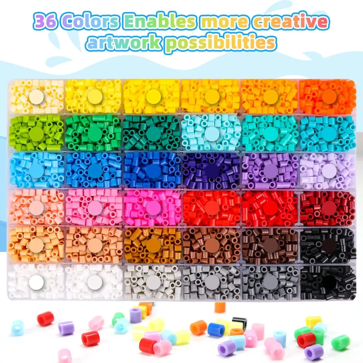 Custom Colors Non-toxic Iron Plastic Perler Melty Fuse Beads Kit ...