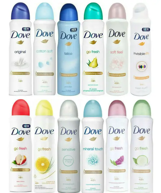 Dove Armpit Deodorant Women Natural Fragrance Scent Antiperspirant Roll ...