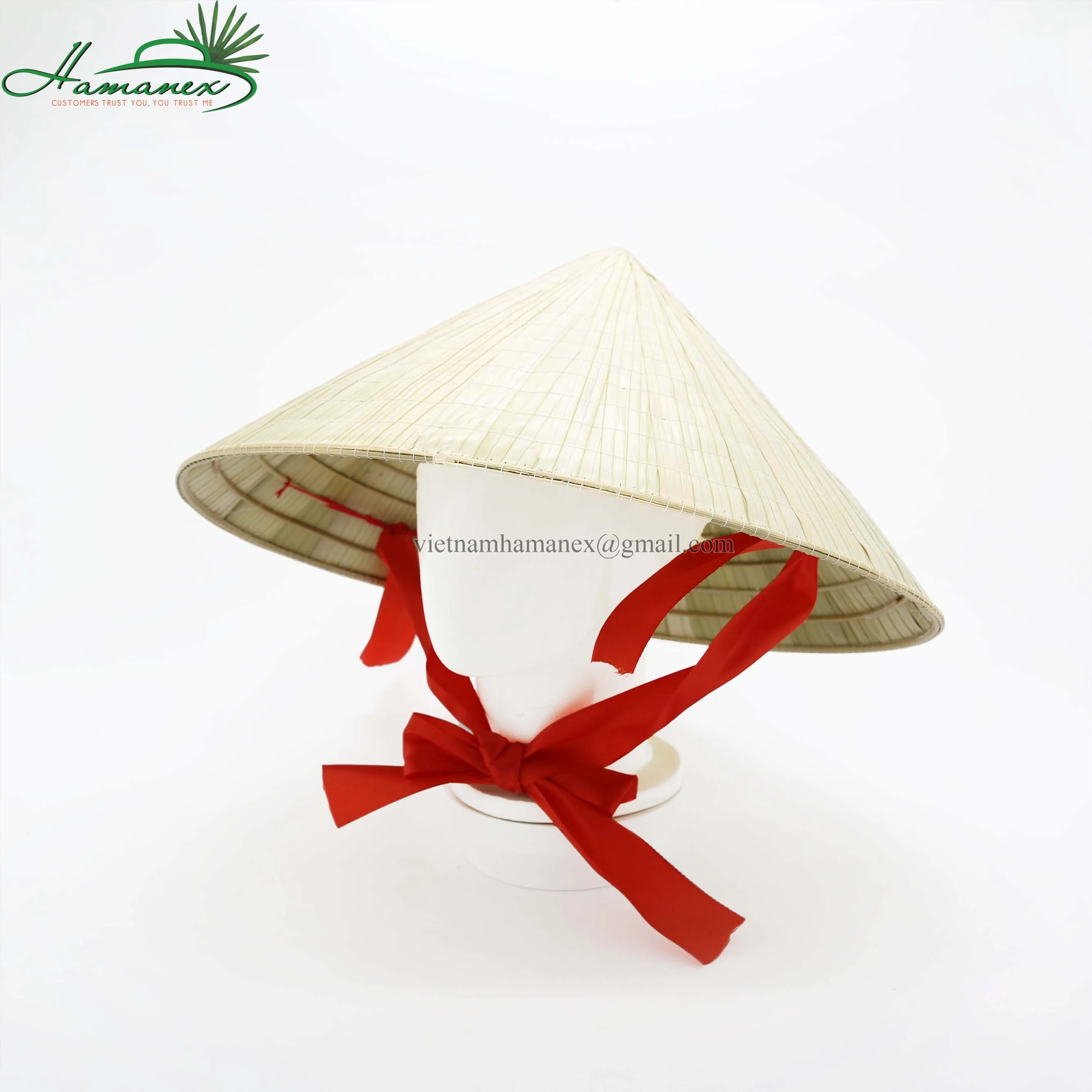 Traditional Vietnamese Conical Hats Have Red Straps - Model Ha288 Good ...