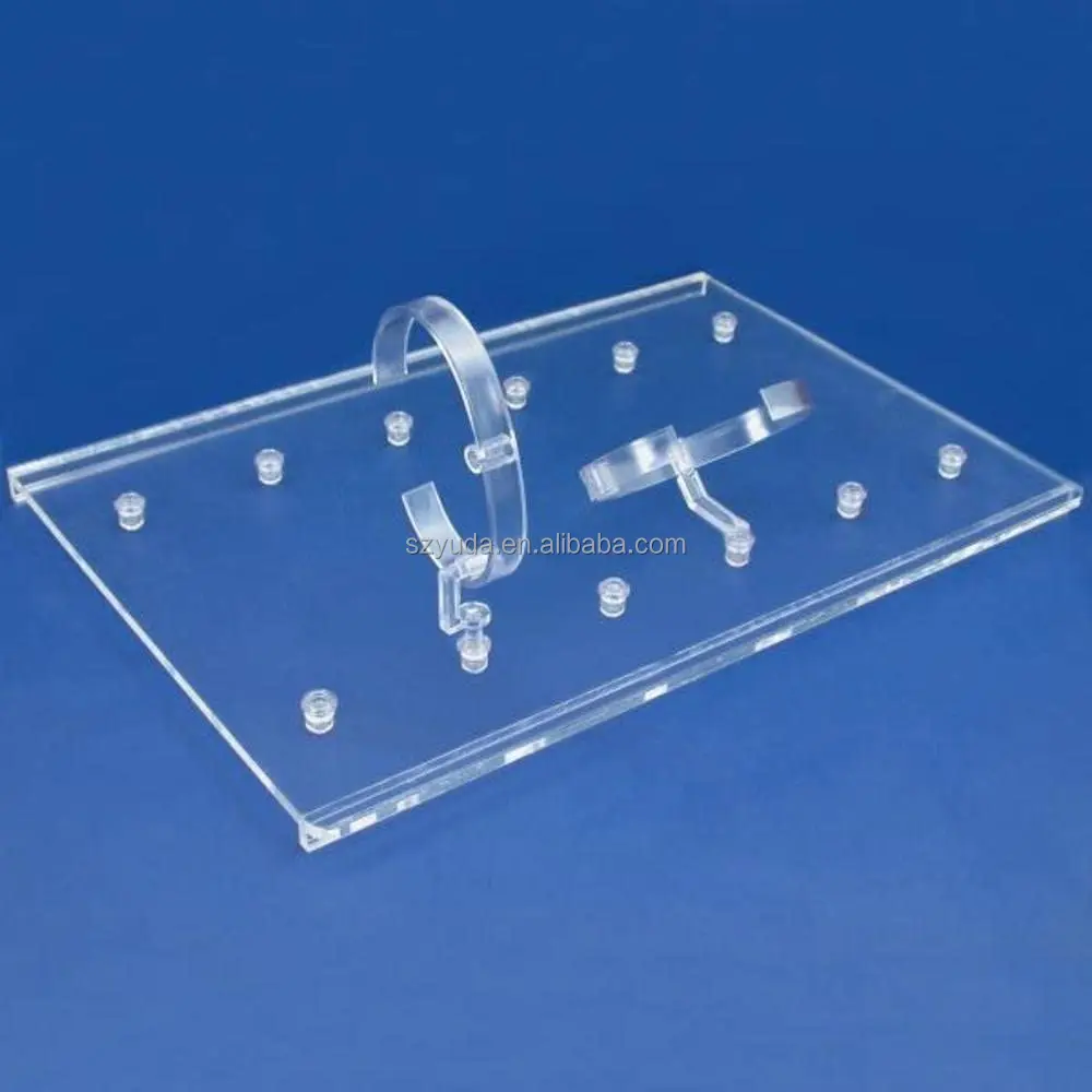 Led Lighted Rotating Acrylic Wrist Watch Display Store Showcase Free ...