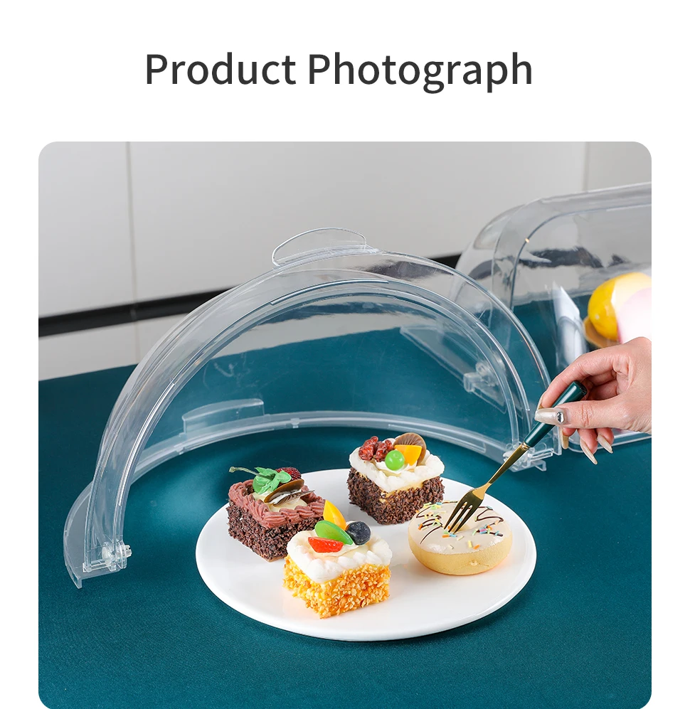 Restaurant Hotel Buffer Round Plastic Clear Food Cover For Dessert ...