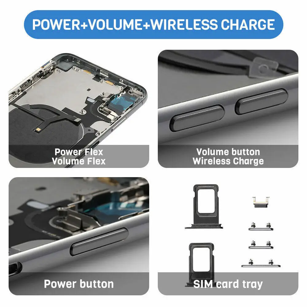 Replacement Mid-frame Chassis Back Housing Cover For Iphone Xs Full ...