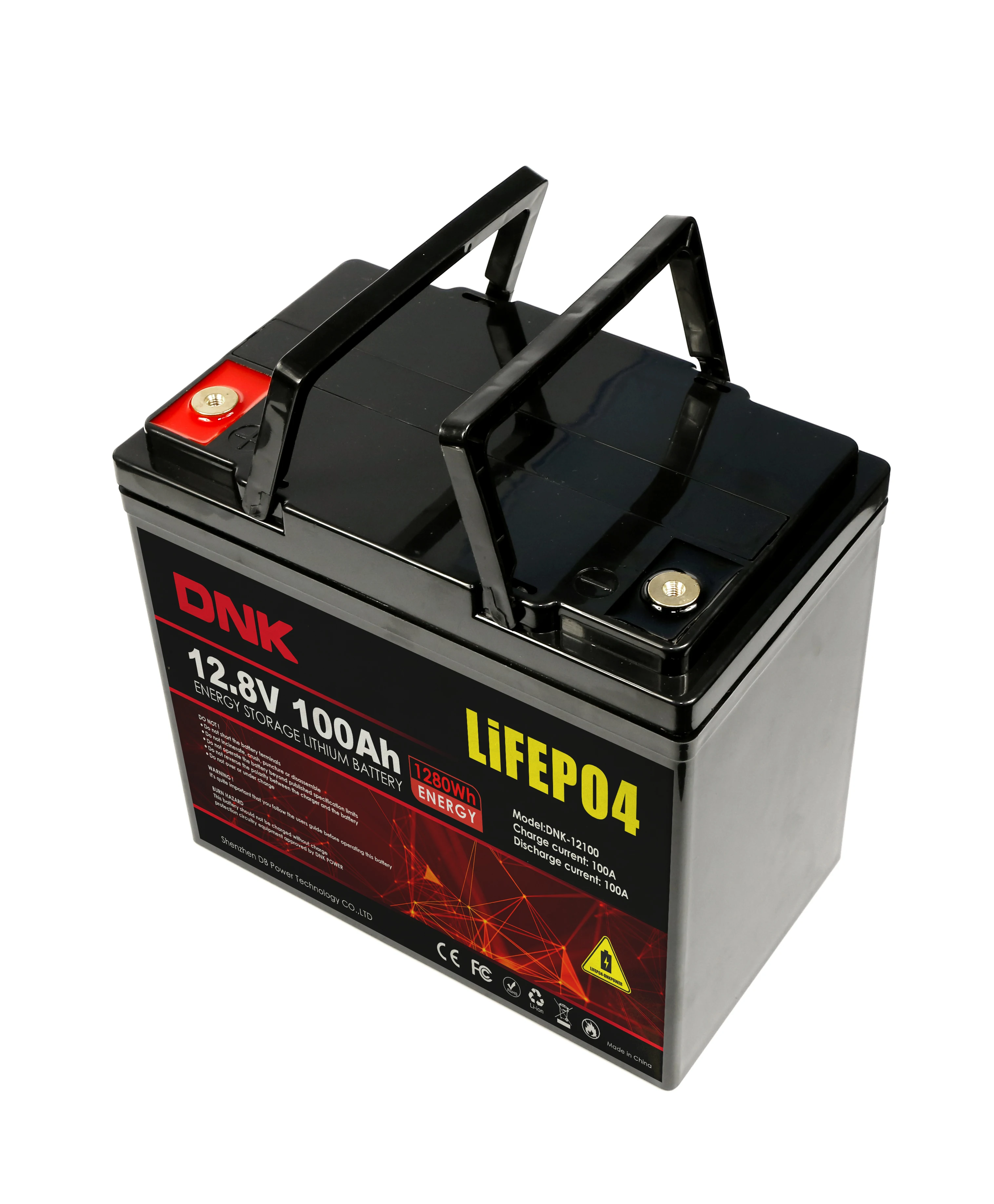 Dnk-1290 Lithium Battery 12v 90ah 100ah 120ah 150ah 1200wh 4s 12kg For ...