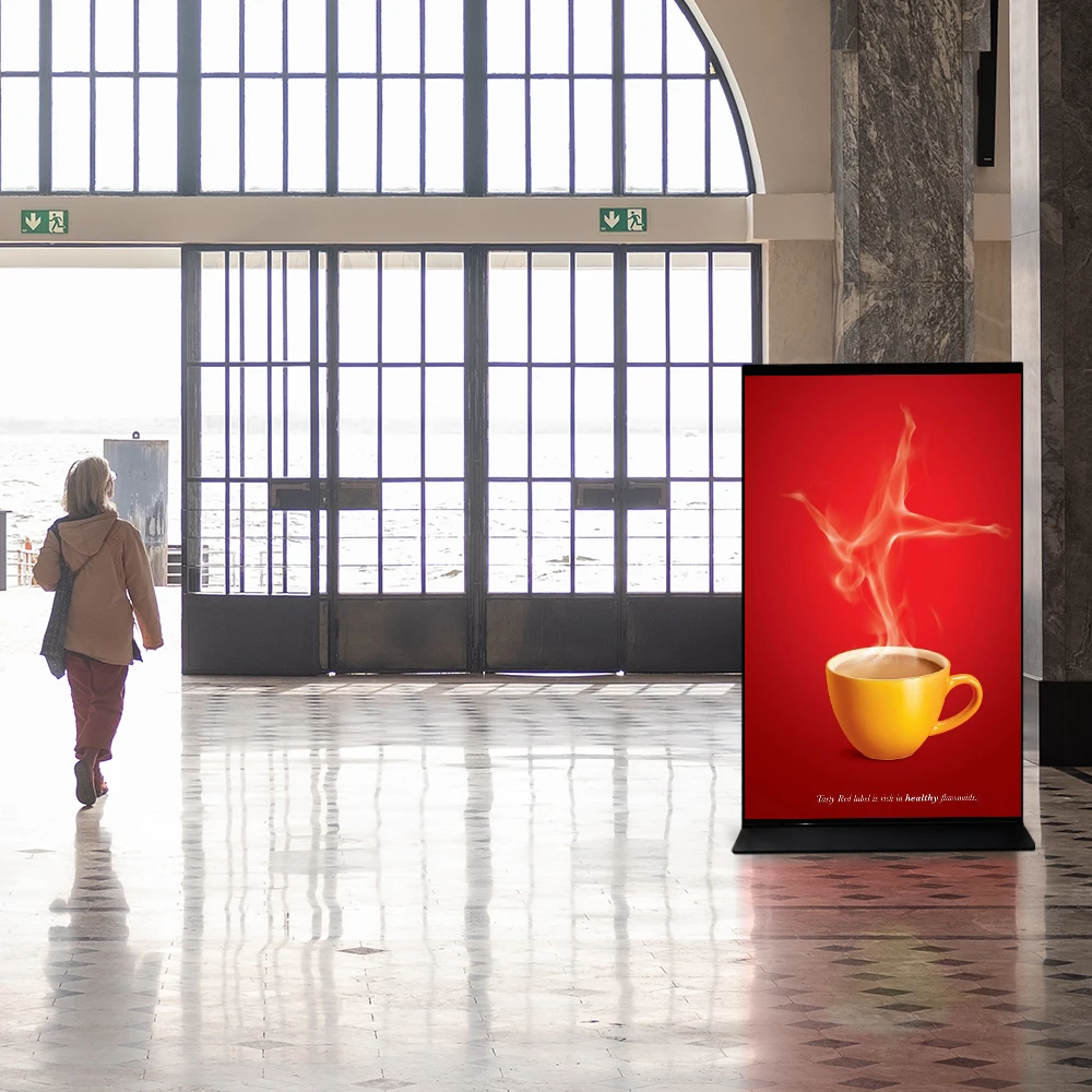 85 Inch Vertical Full Screen Shop Window Advertising Display Digital ...