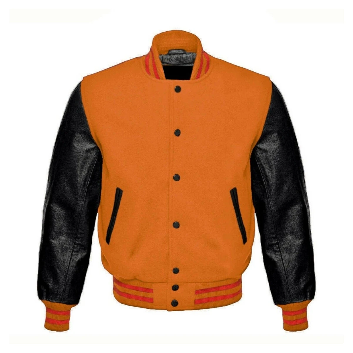 New Arrival Leather Sleeve Varsity Jacket Brand New High Quality Custom ...
