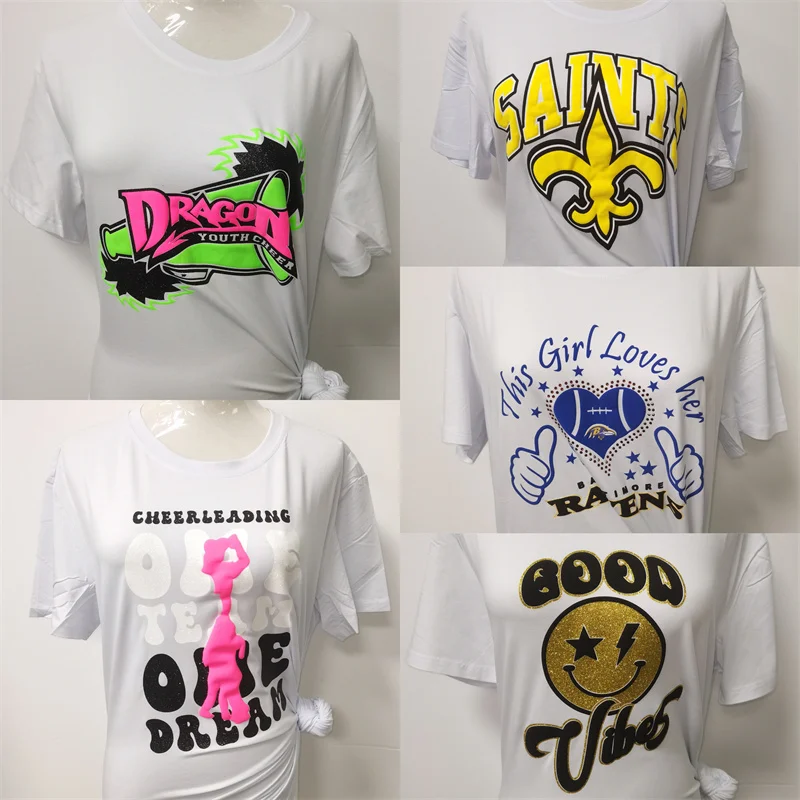 Custom Wholesale 3d Puff Print Vinyl Heat Transfer Custom Logo 3d Puff ...