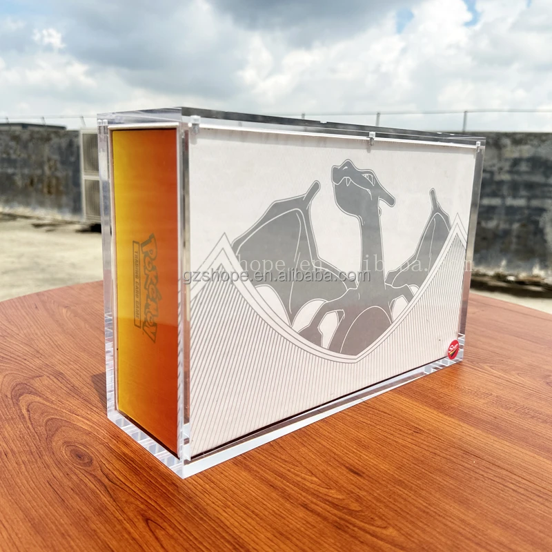 Shp New Acrylic Pokemon Charizard Cards Upc Display Case Protector ...