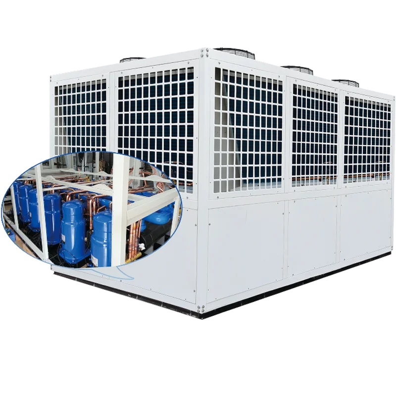 R32 Titanium Tube-shell Condenser Home Villa Swimming Pool Heat Pumps ...