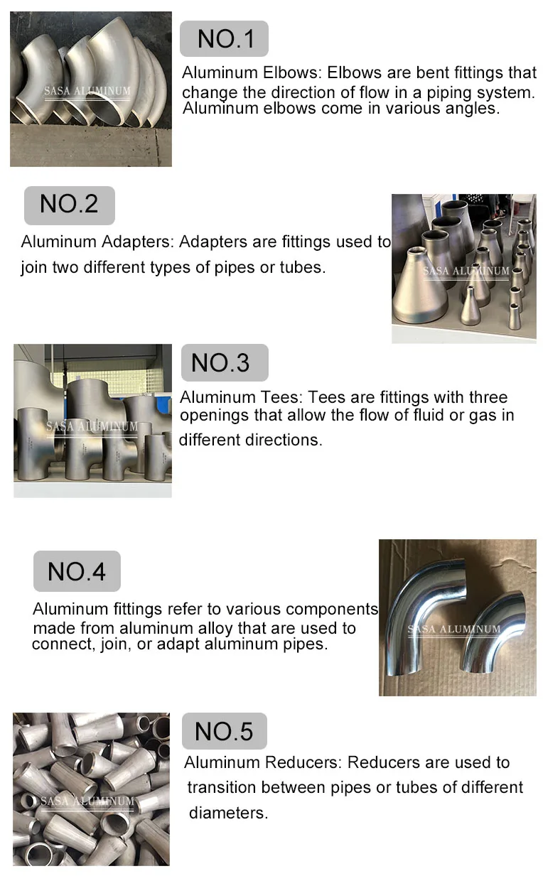 Short Radius Seamless 45 Degree 90 Degree 3 Inch Sch40 Aluminum Elbow ...