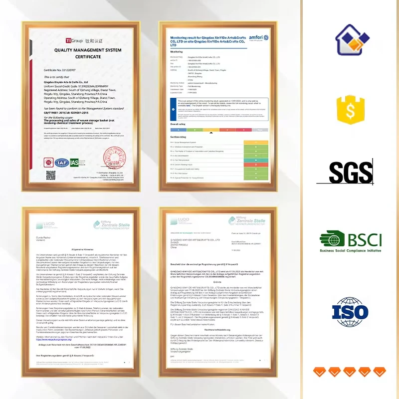 Home Handwoven Nylon Storage Basket Sets Home Pp Yarn Braid Storage ...