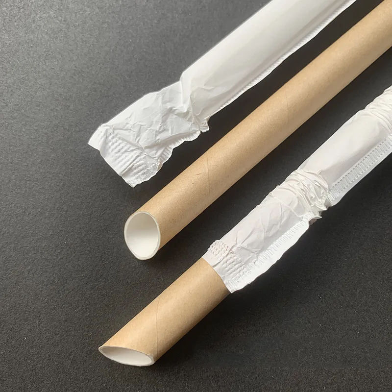 Eco Friendly Disposable Kraft Paper Straw Biodegradable Bubble Tea ...