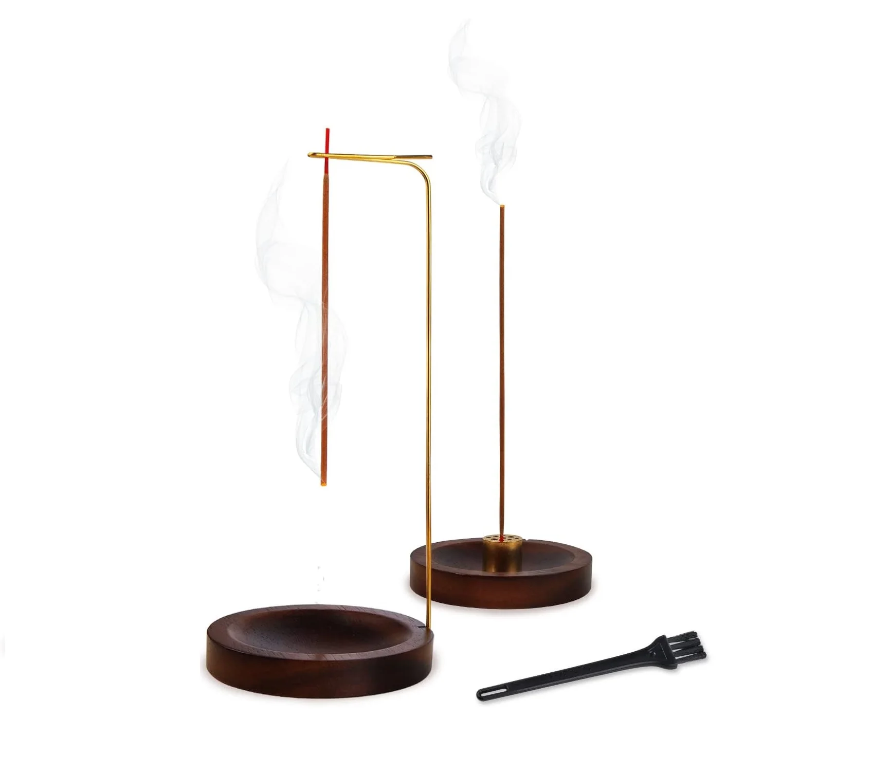 Incense Holder,Multi-purpose Design Wooden Incense Burner Ash Catcher ...