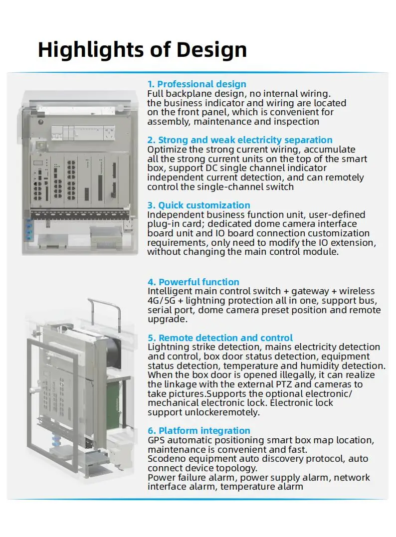Custom Waterproof Pole Mount Cctv Monitoring Cabinet Poe Switch Box,Iot ...