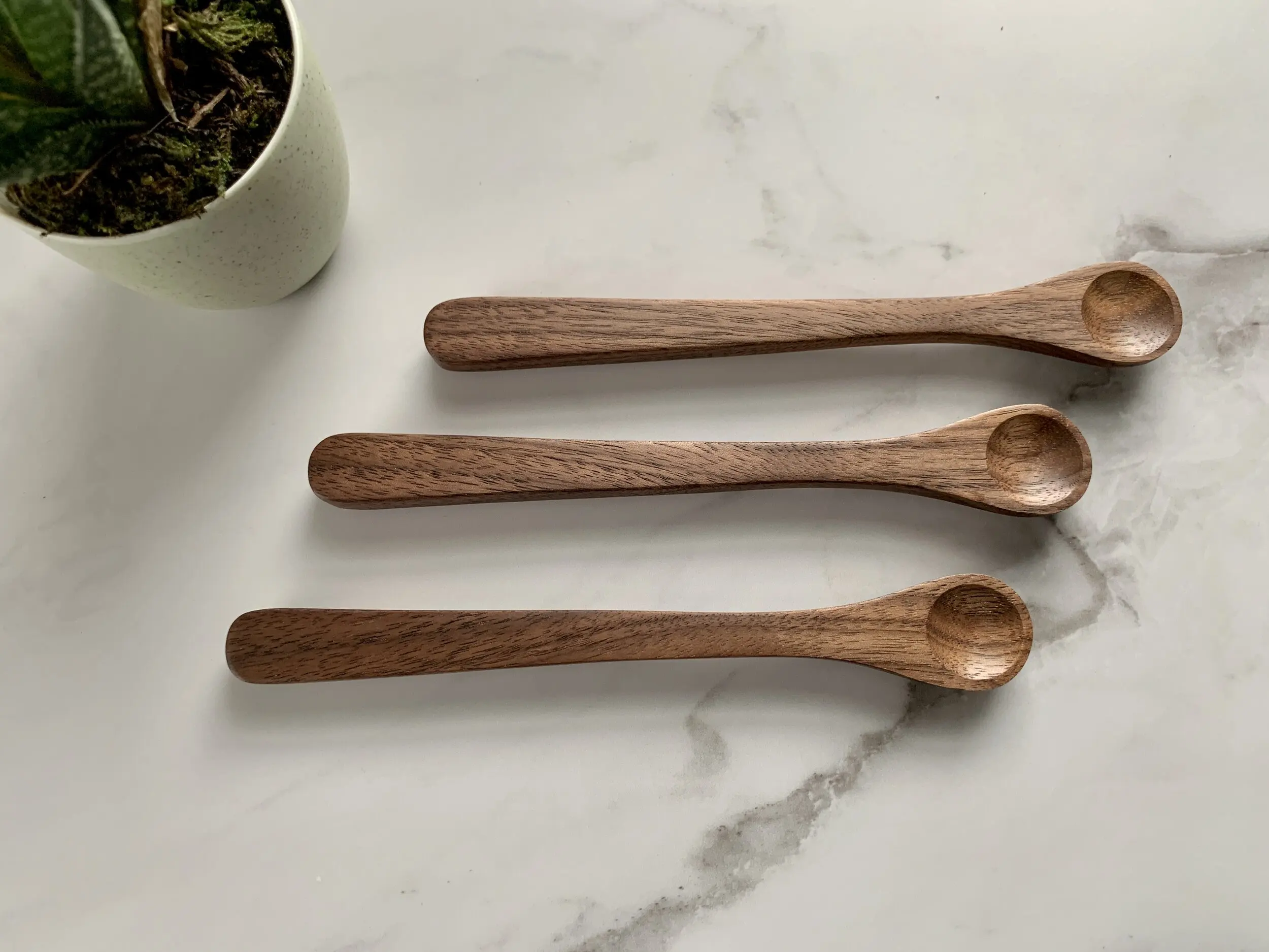 Wooden Mini Spoons Small Bath Salt Spoon Small Spice For Sugar Scrubs ...