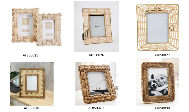 Handmade Rectangle Photo Frames For Tabletop Display Natural Water ...
